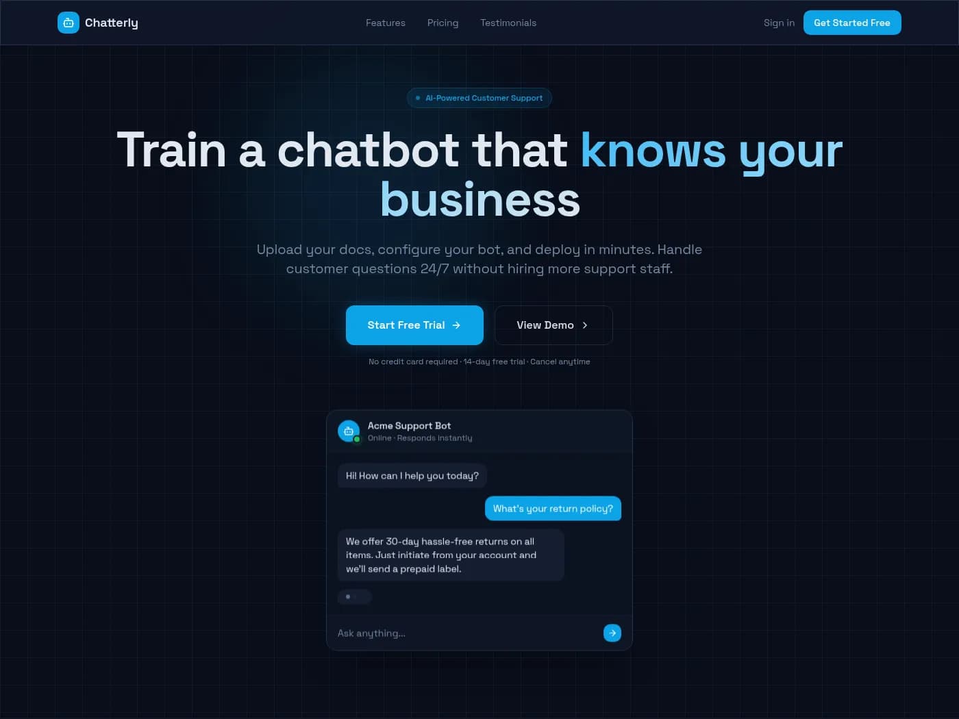 Chatterly AI Support