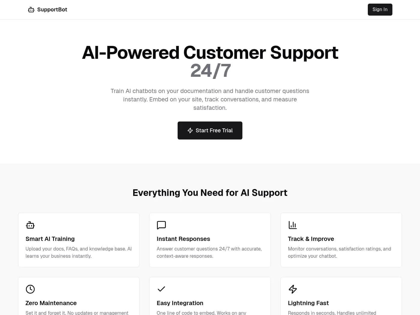 SupportBot Platform