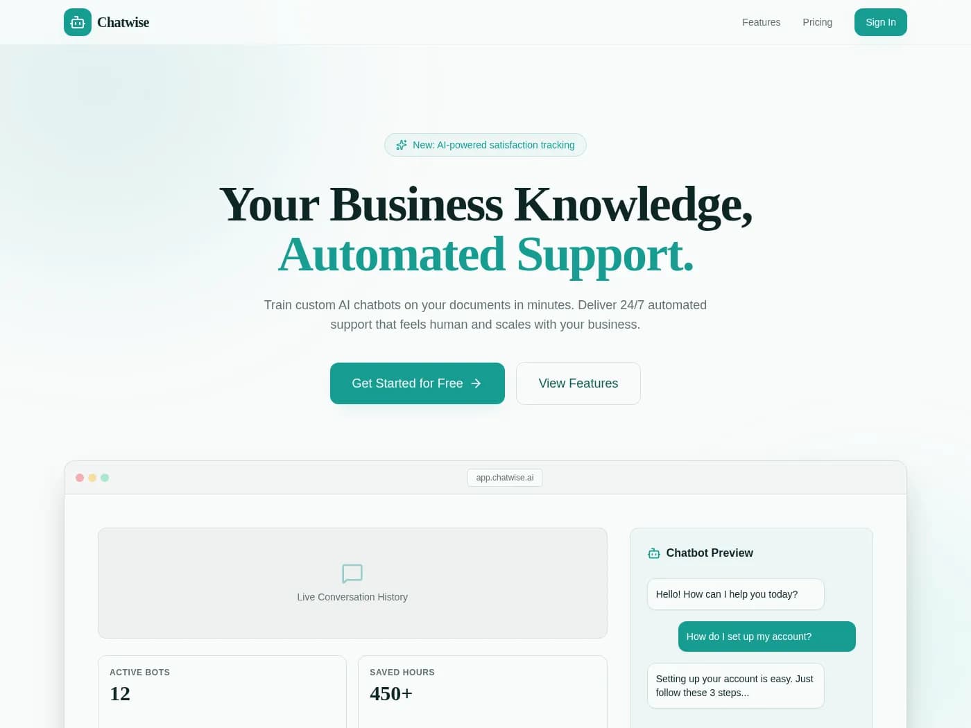 Chatwise AI Support