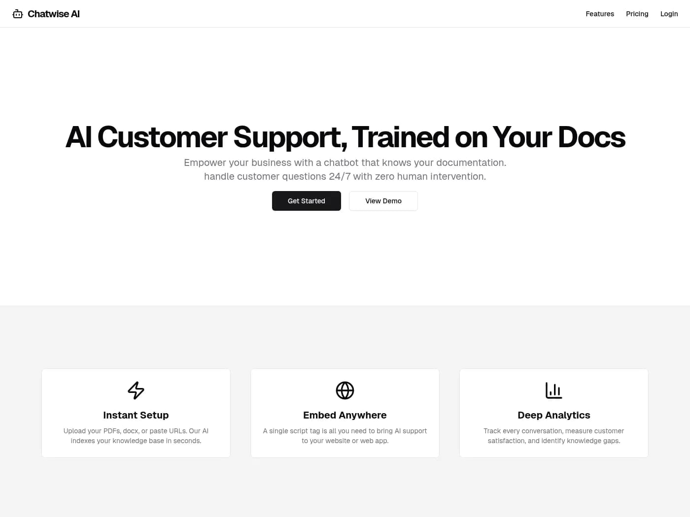 Chatwise AI Support