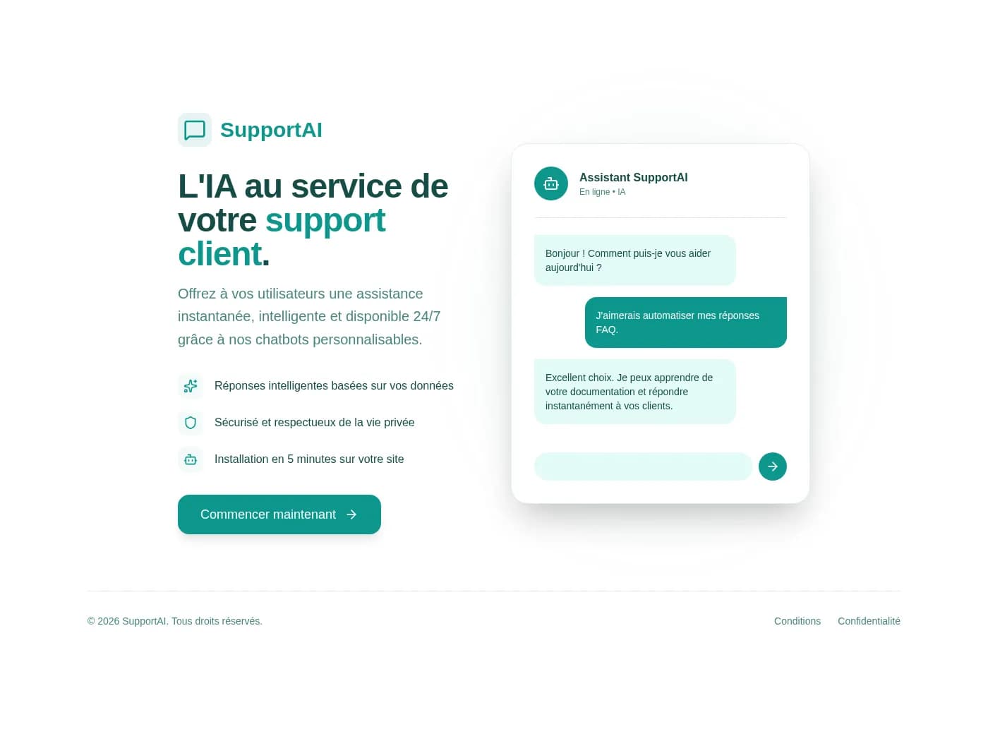AI Support Chatbot Platform