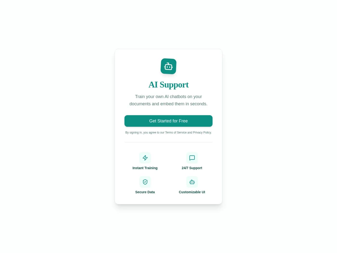 AI Support Chat Platform