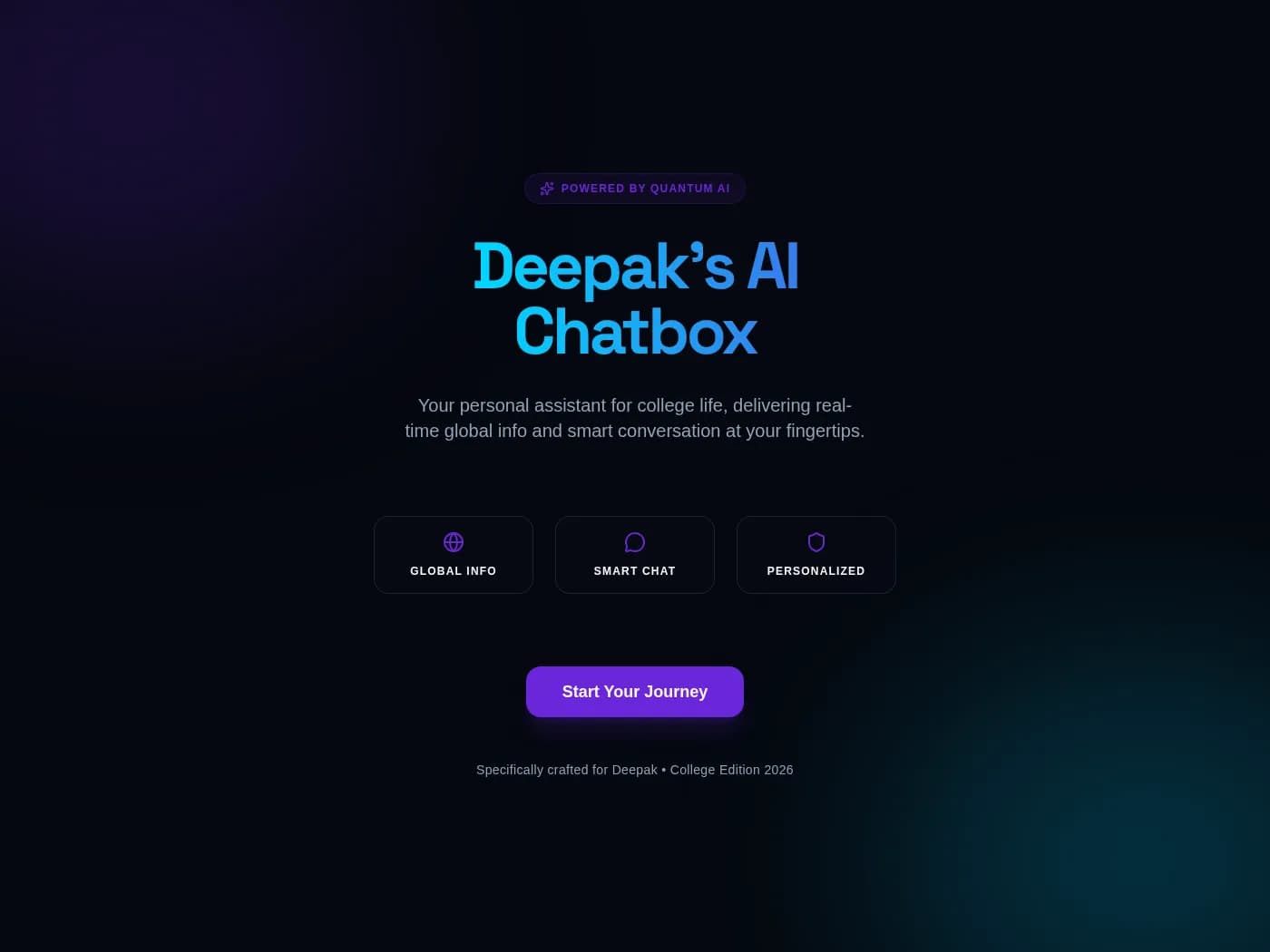 Deepak's AI Chatbox