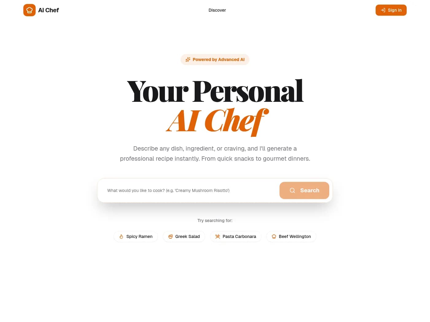 AI Chef Assistant