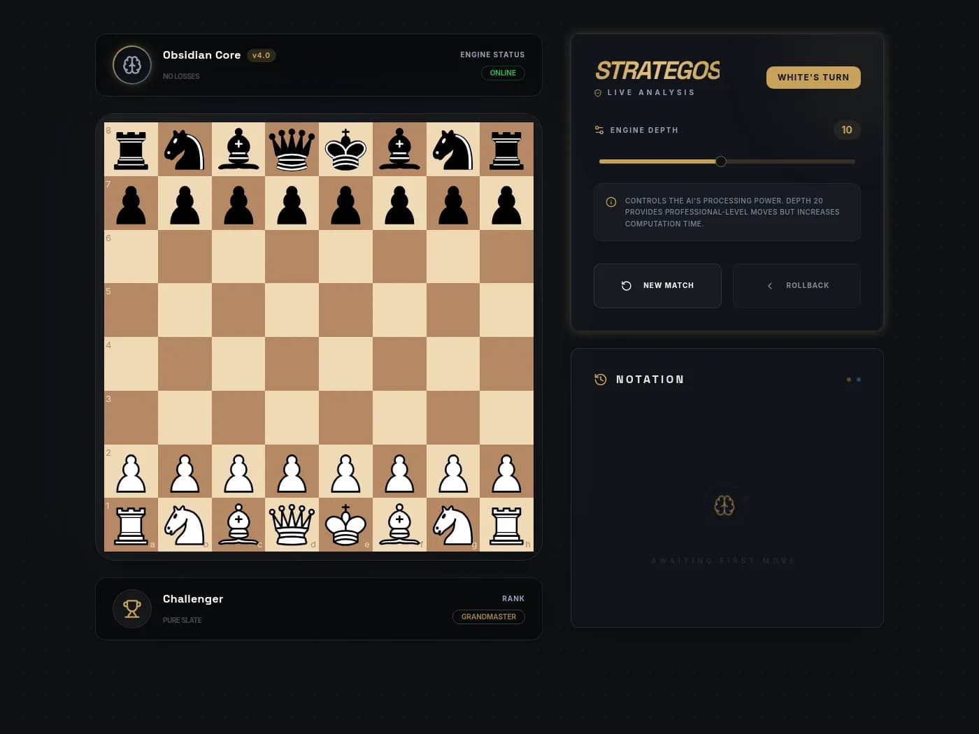 AI Chess Masterpiece