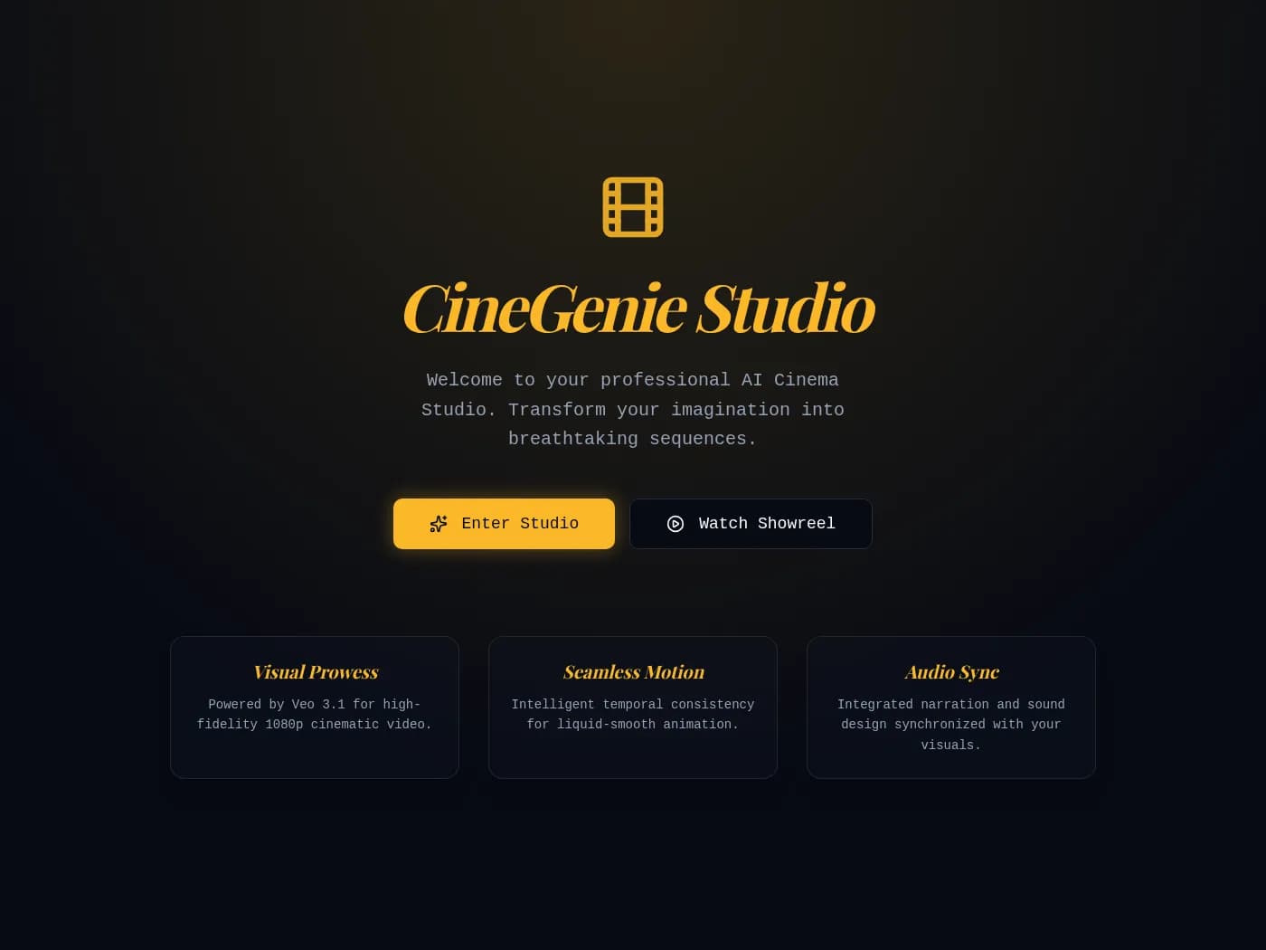 CineGenie AI Studio