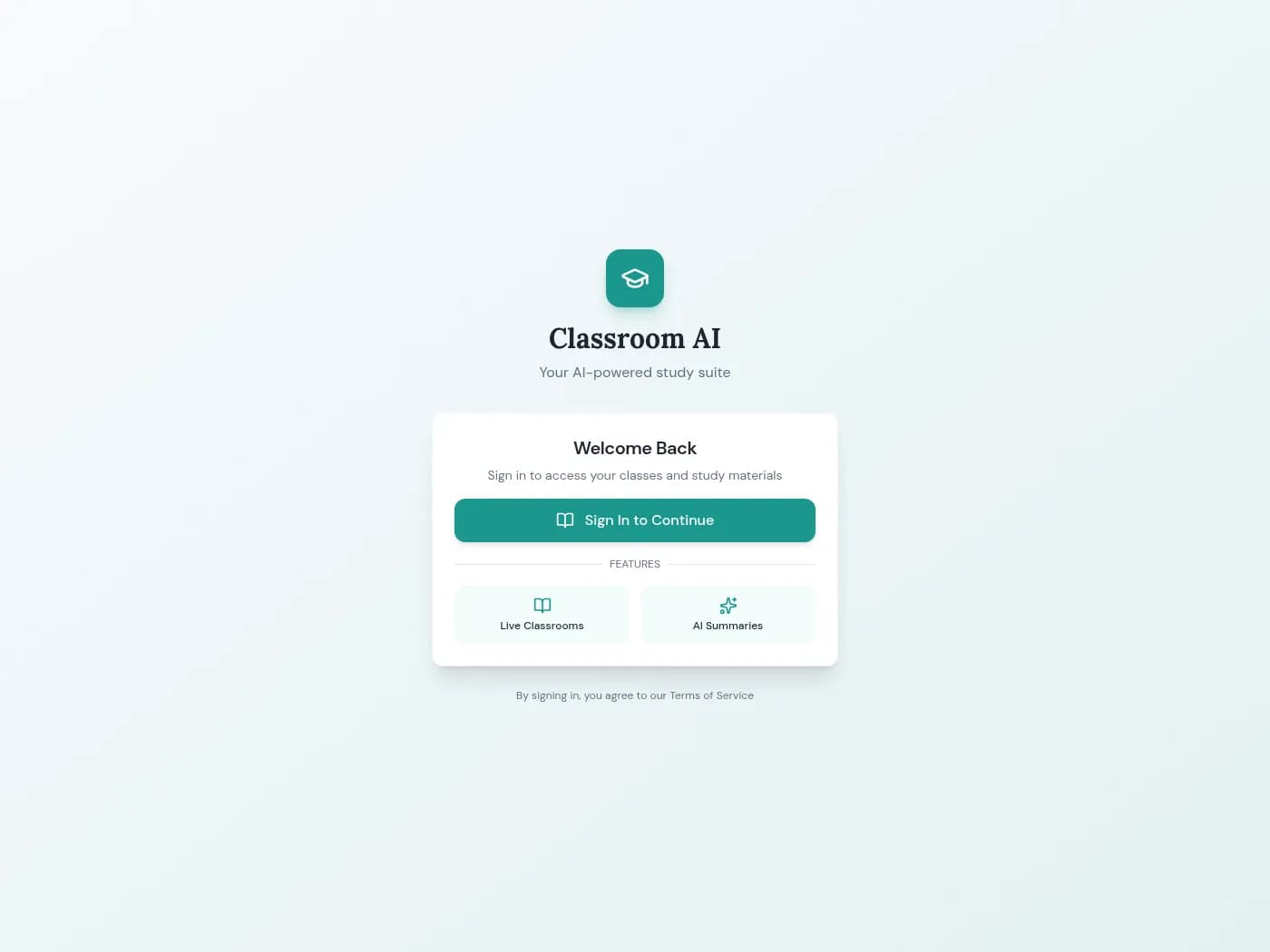Classroom AI Study Suite