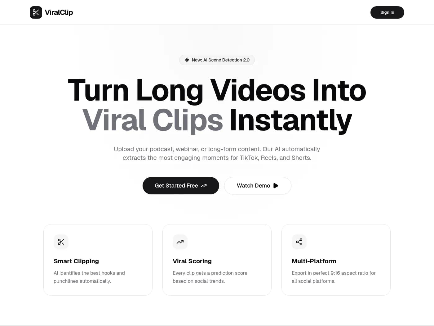 Viral AI Clip Maker