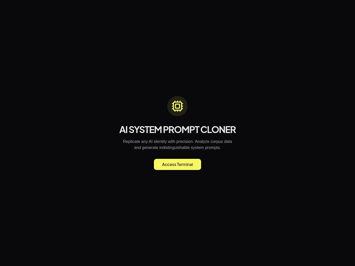 AI System Prompt Cloner