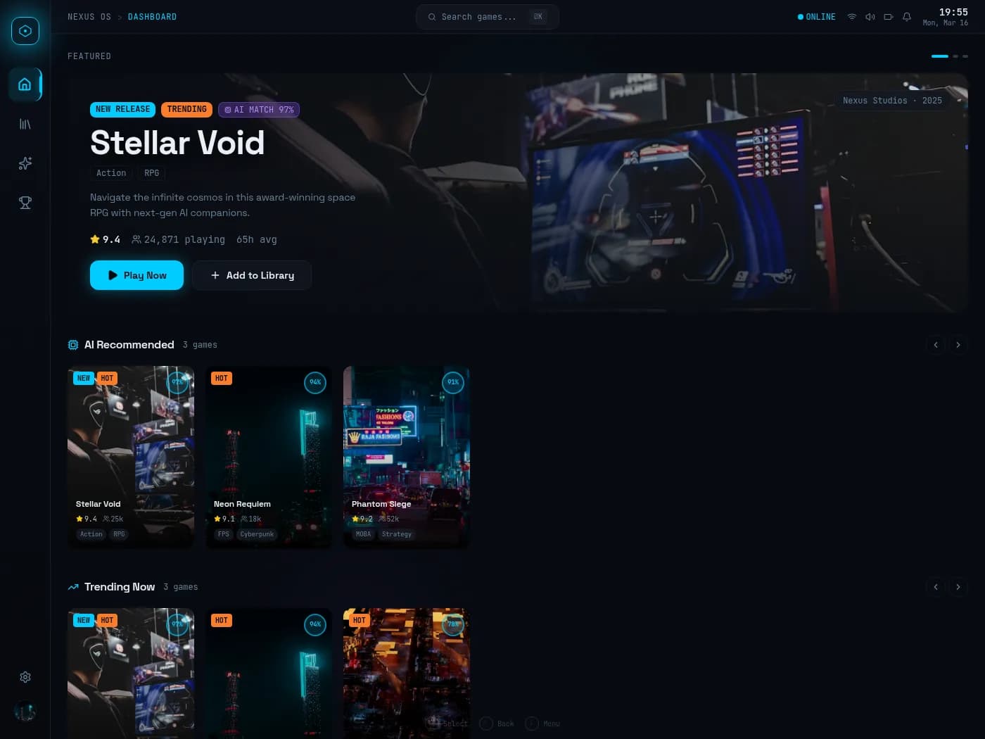 Minimalist AI Cloud Gaming