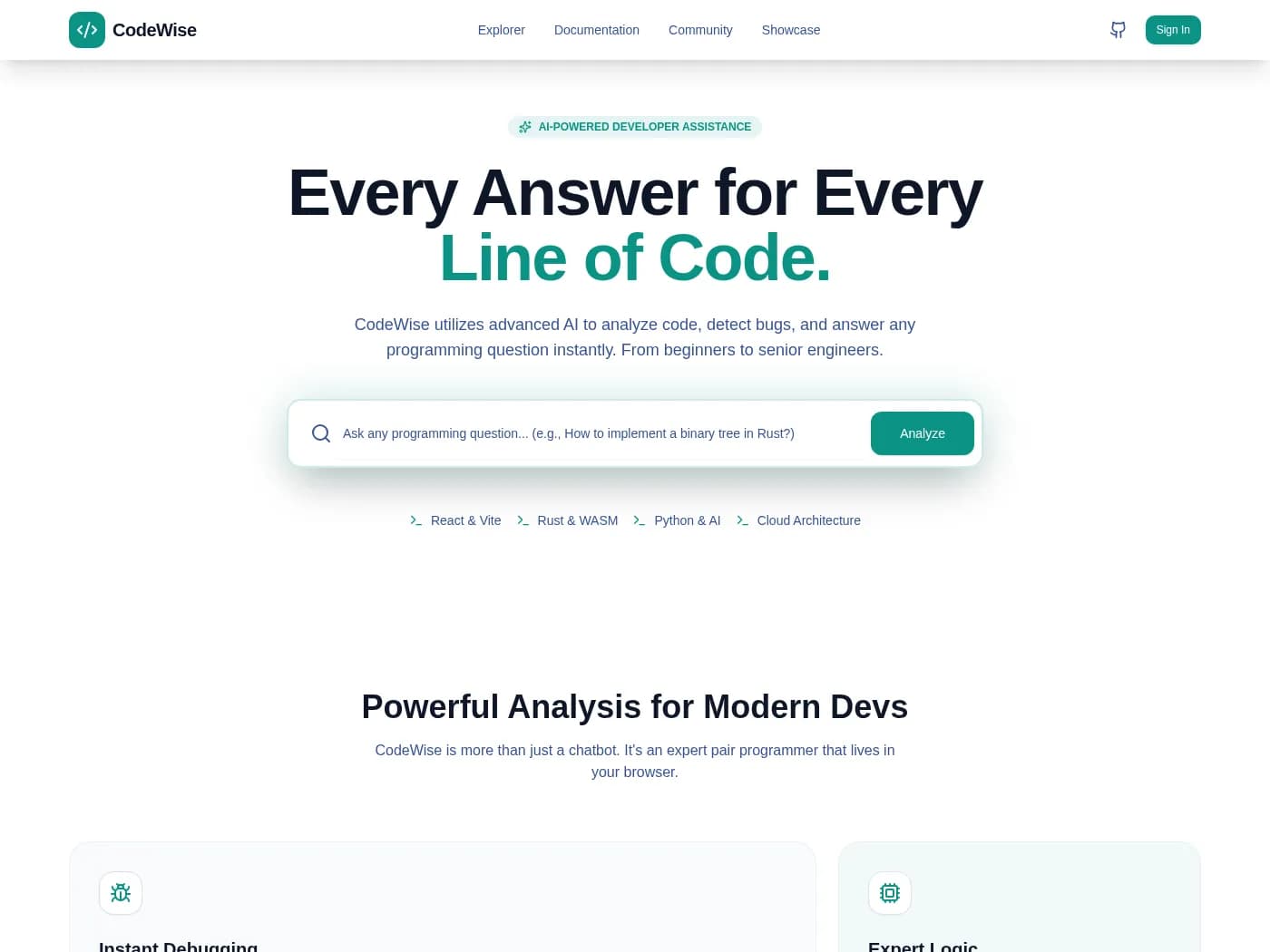 CodeWise Answer Hub