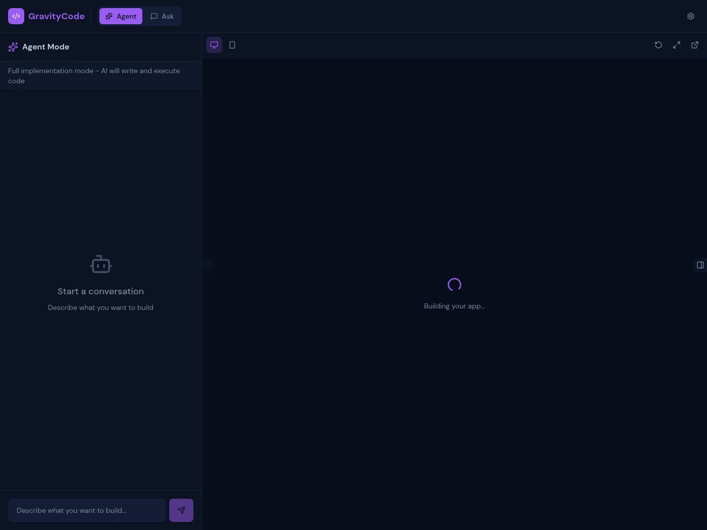 GravityCode AI Editor