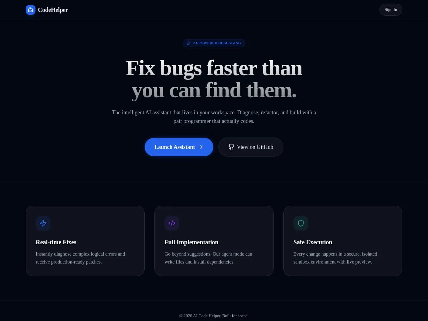 AI Code Helper