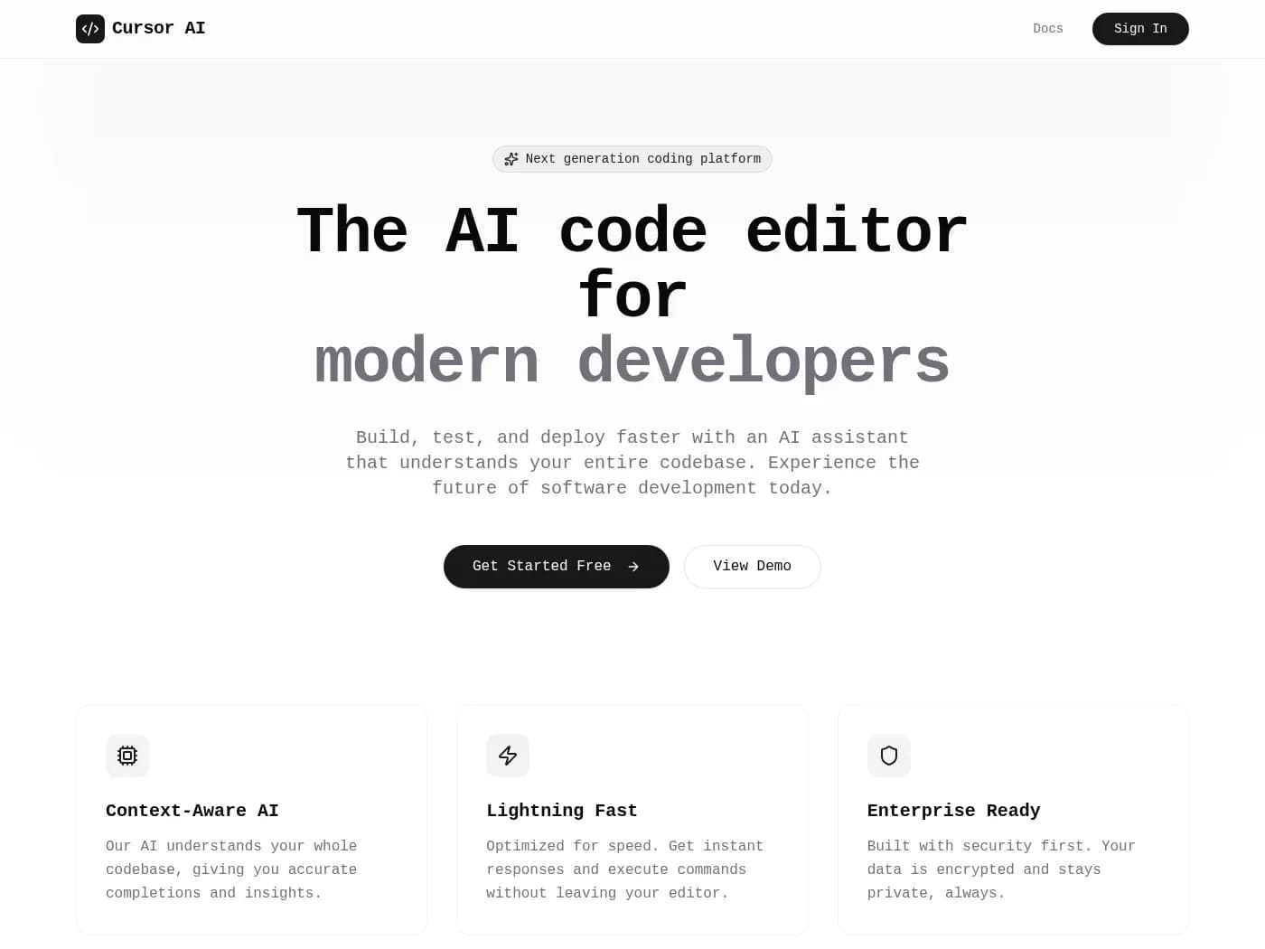 Cursor AI Platform