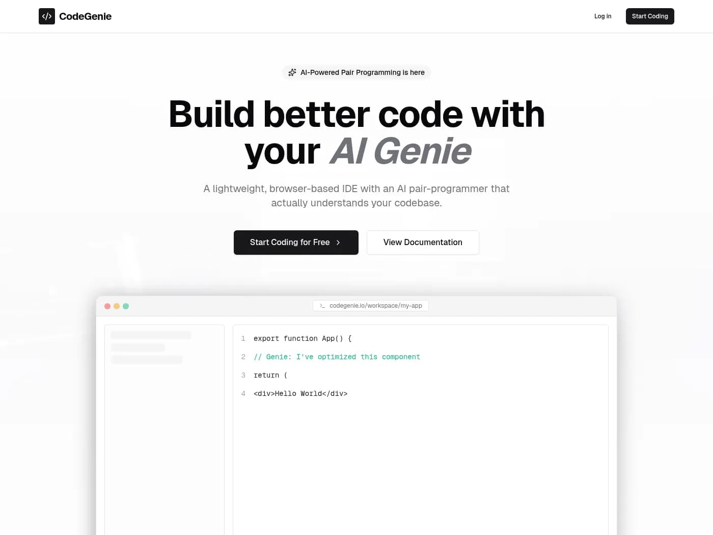 CodeGenie AI Studio