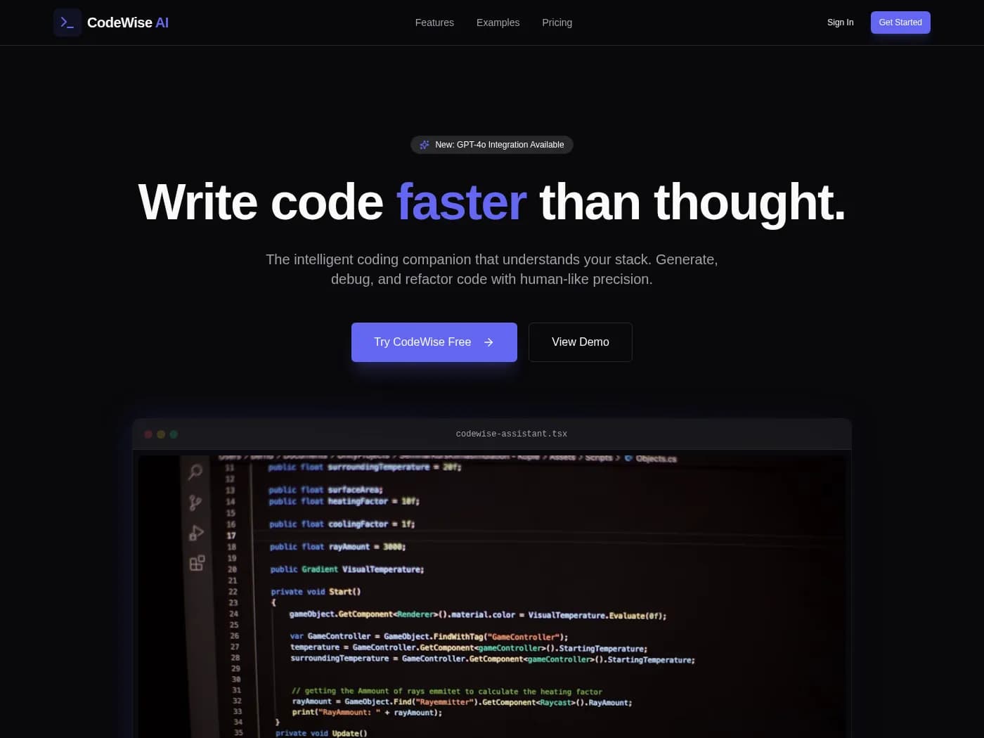 CodeWise AI Assistant
