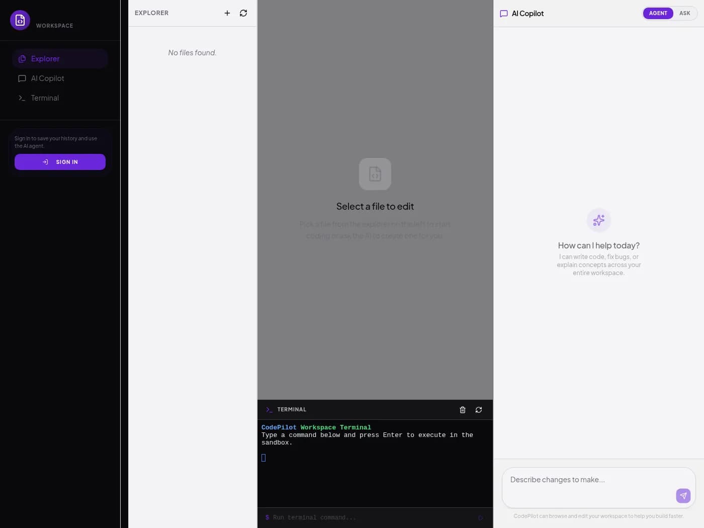 CodePilot Workspace