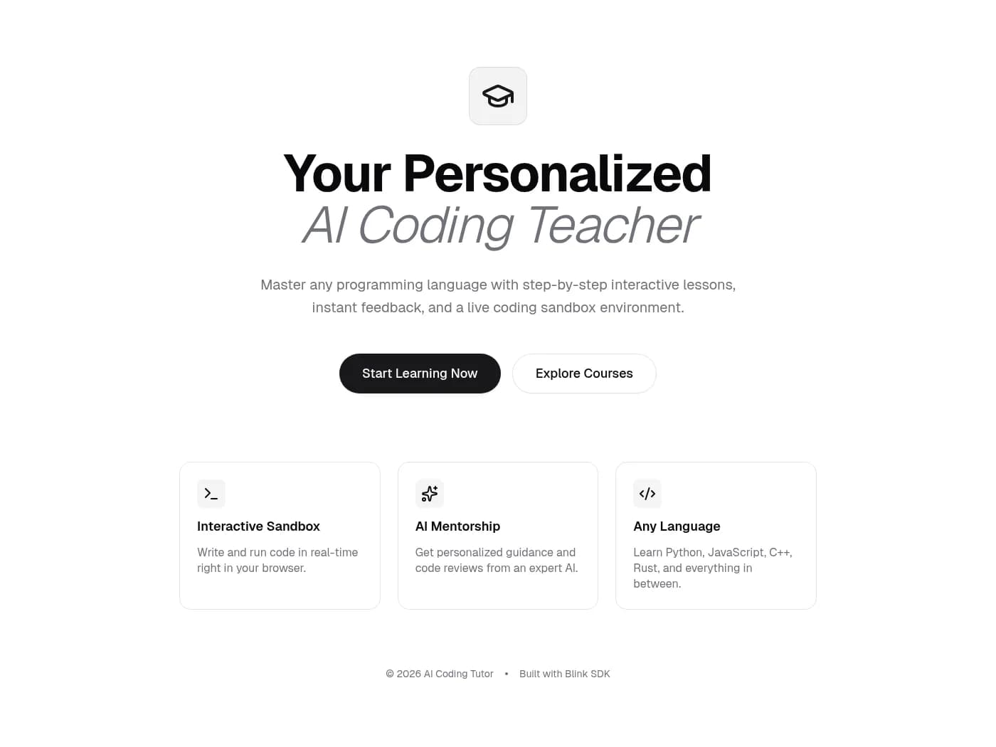 AI Coding Tutor