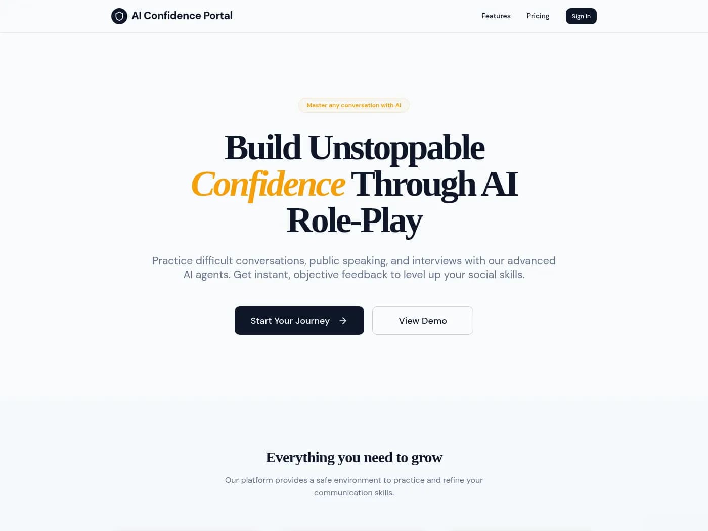 AI Confidence Portal