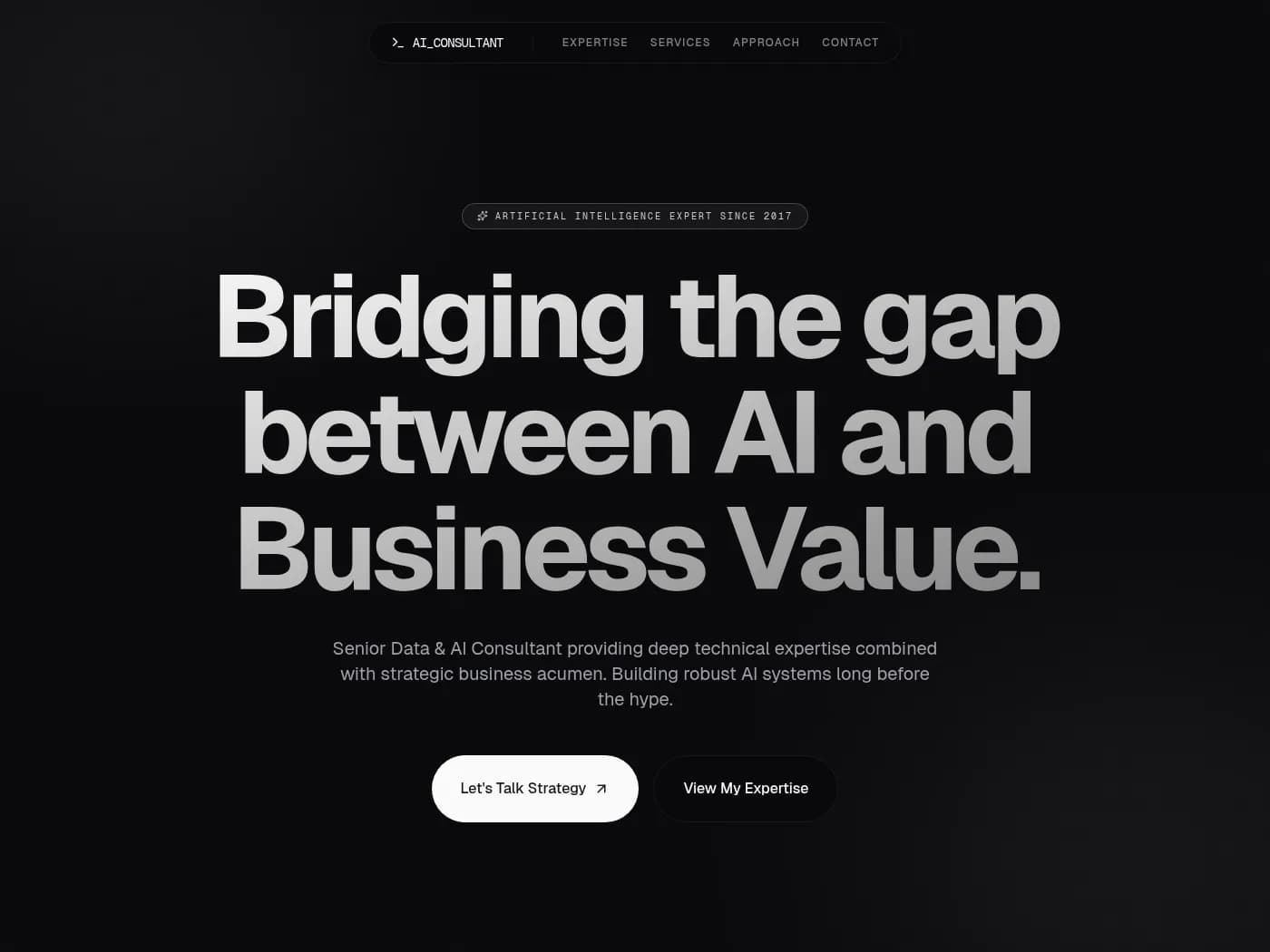 AI Consultant Landing
