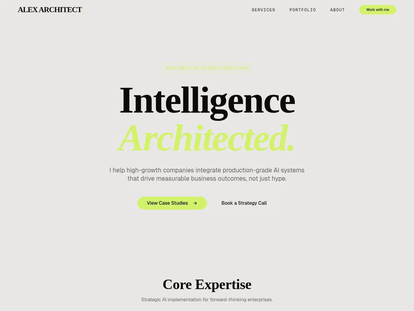 AI Consultant Portfolio