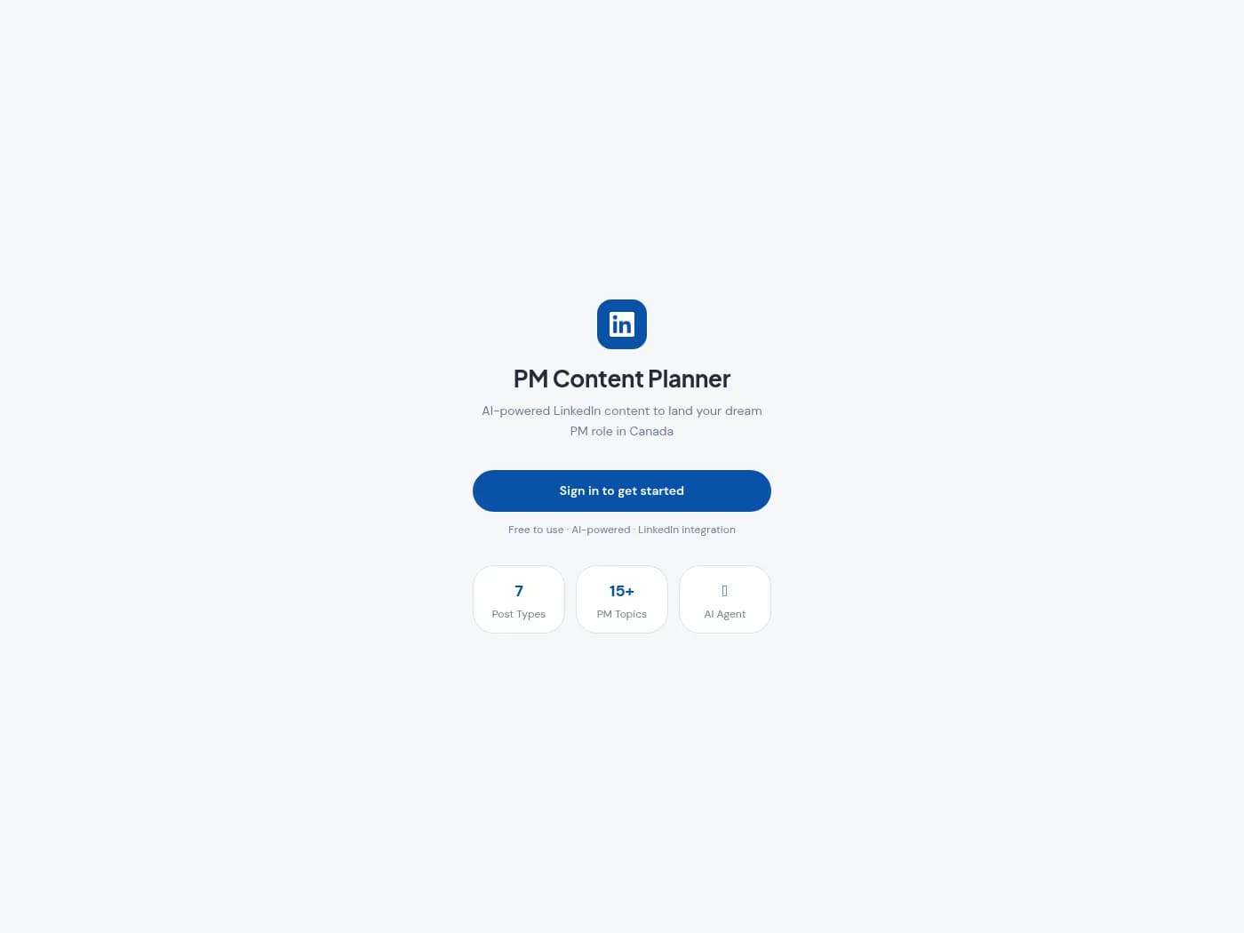 LinkedIn AI Content Planner