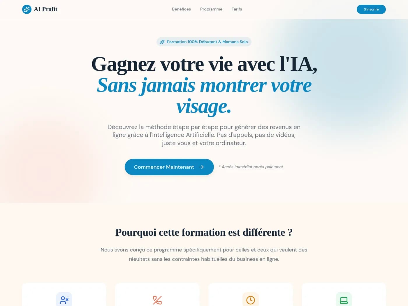 AI Profit Landing Page