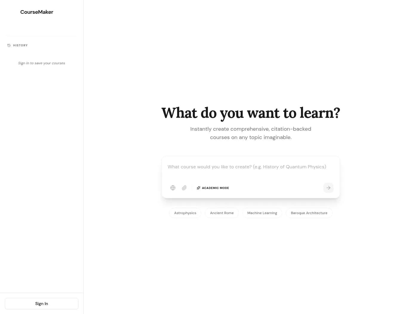 AI Course Creator