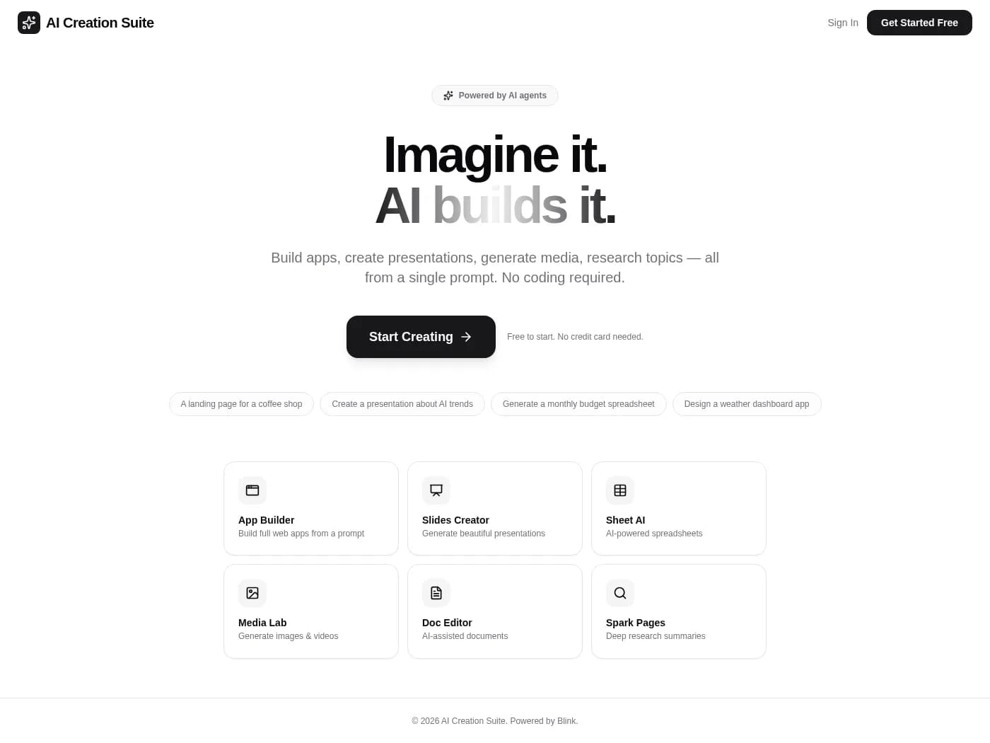AI Creation Suite