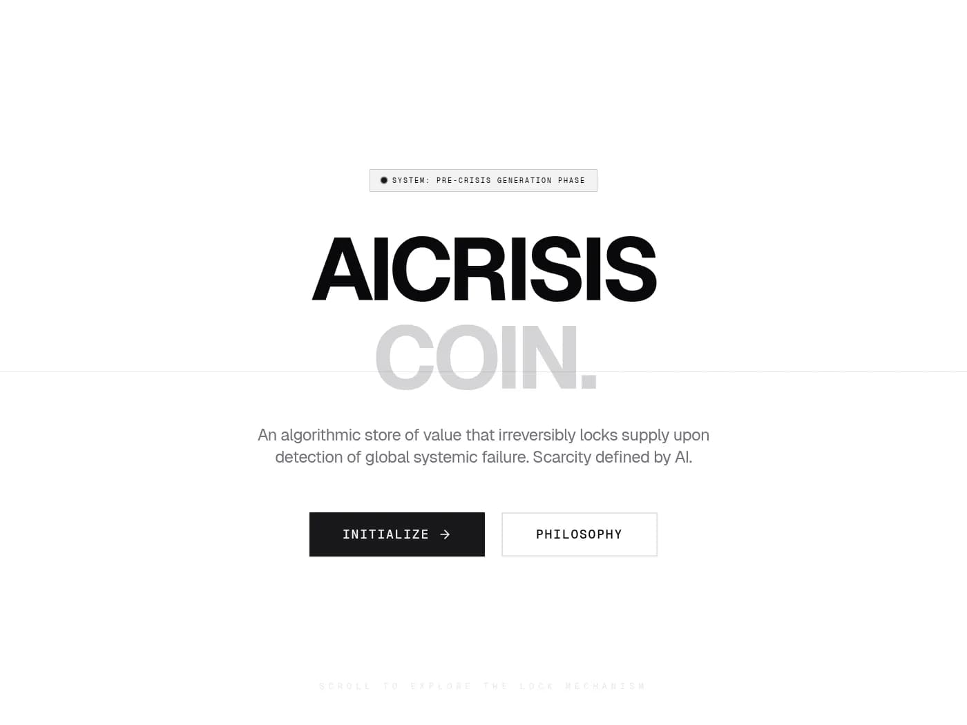 AICrisis Coin