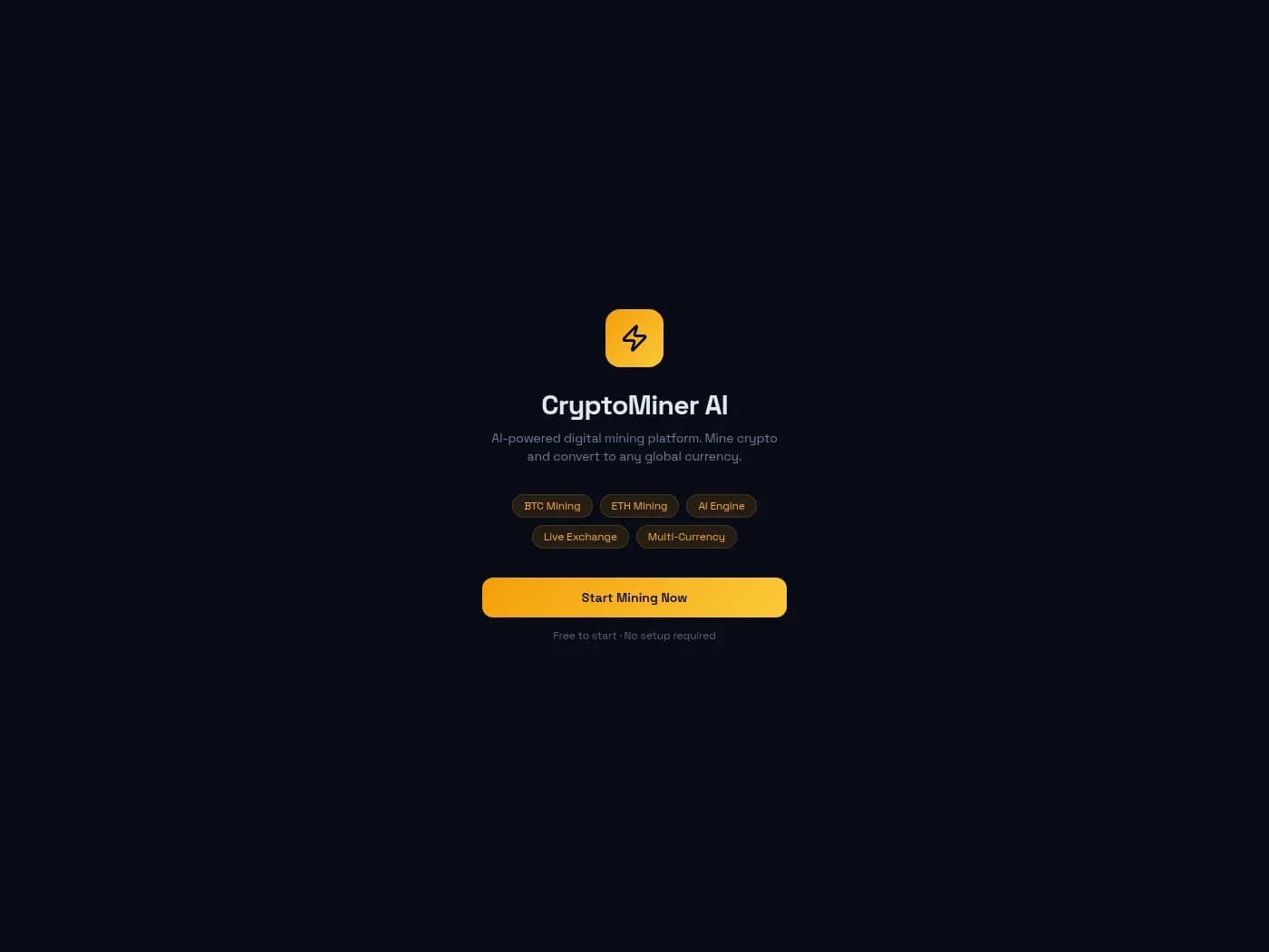 CryptoMiner AI Platform
