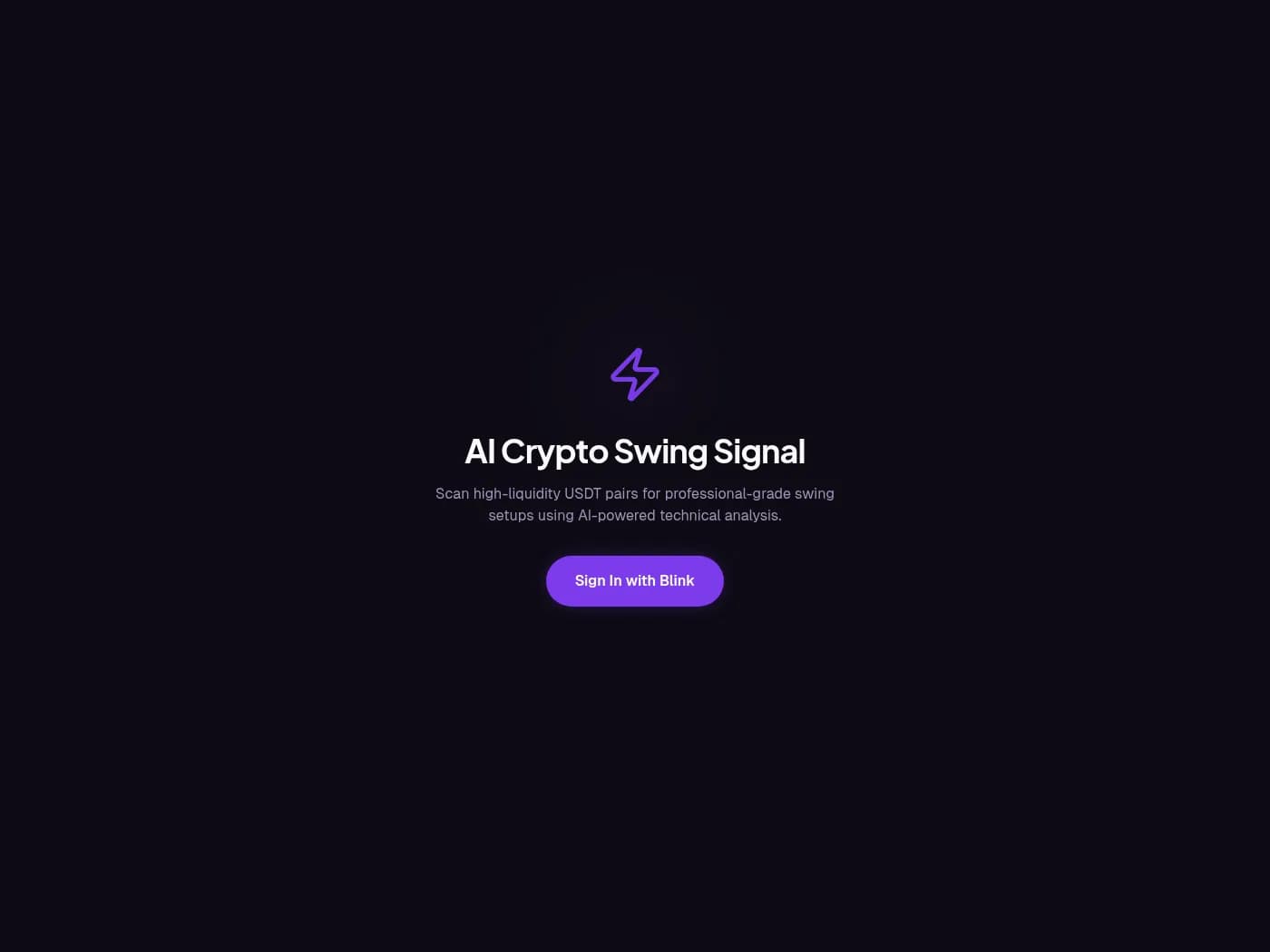 AI Crypto Swing Signal