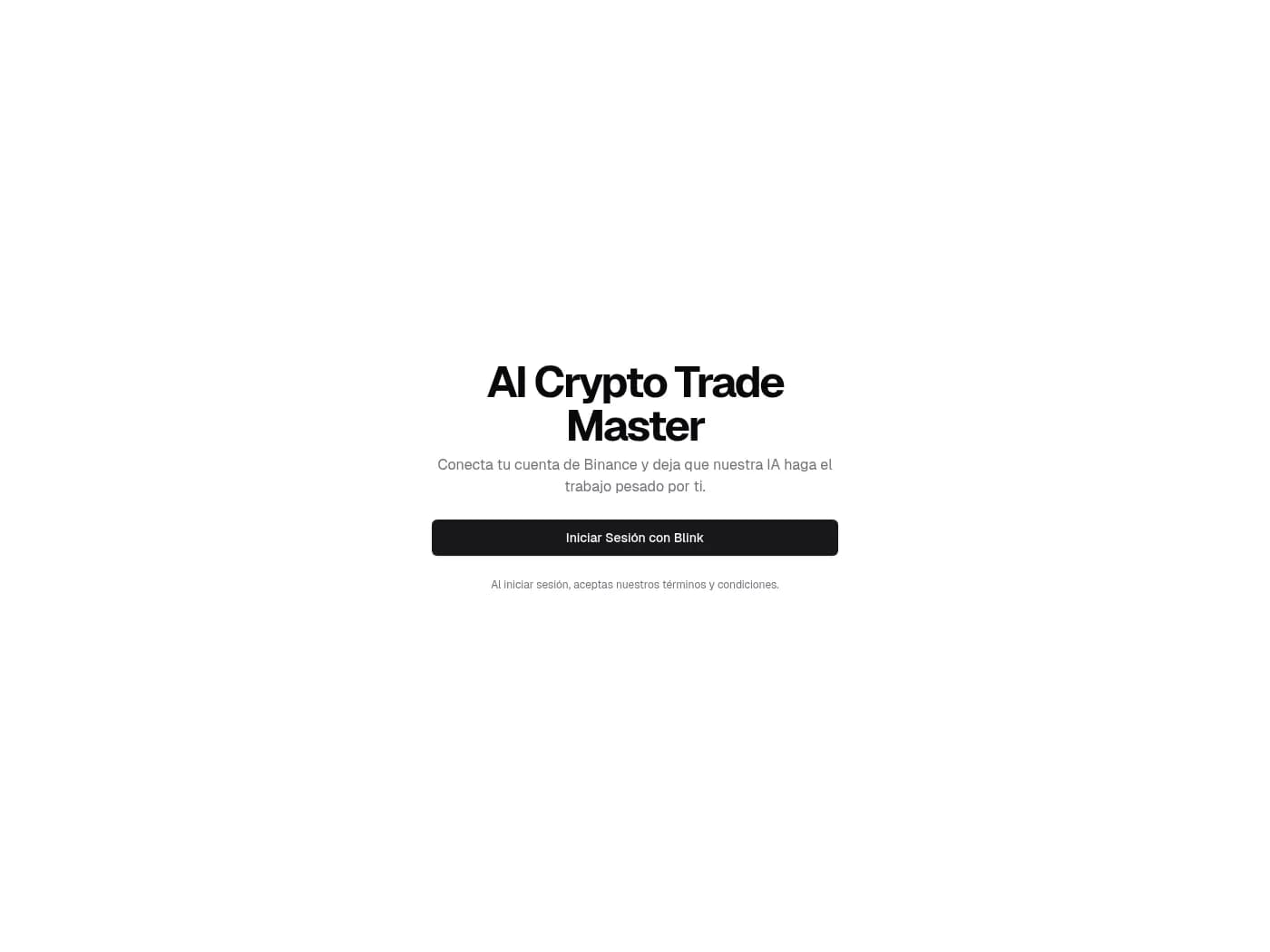 AI Crypto Trade Master