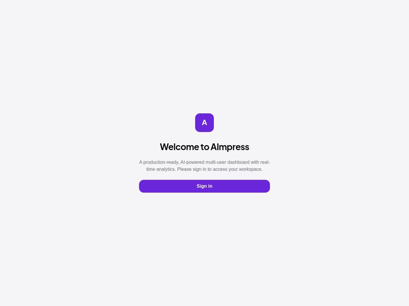 AImpress Dashboard Server