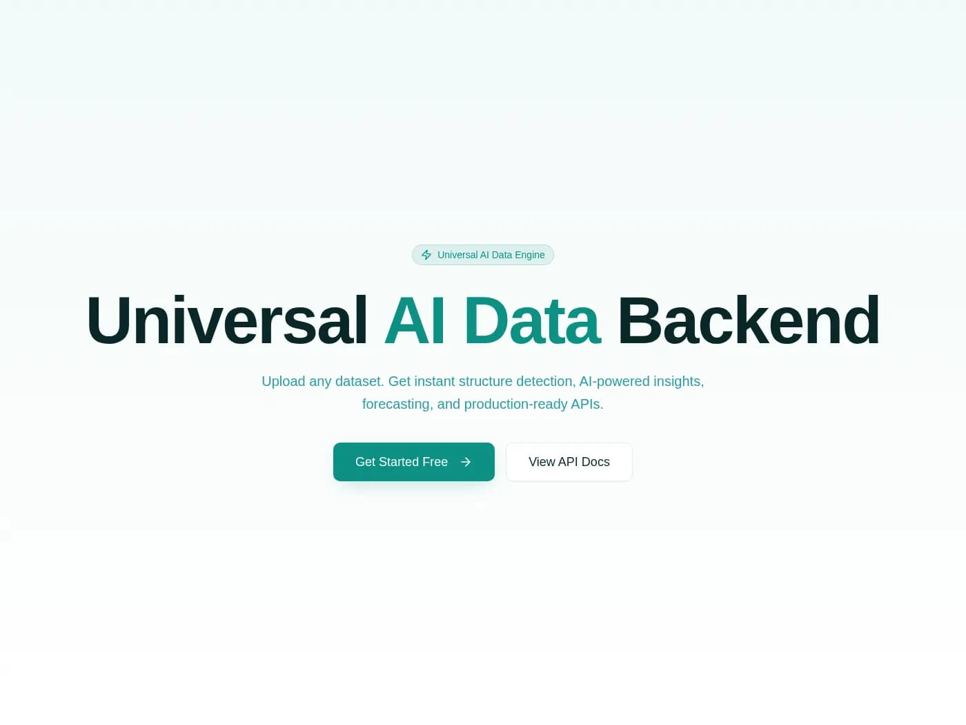 Universal AI Data Backend