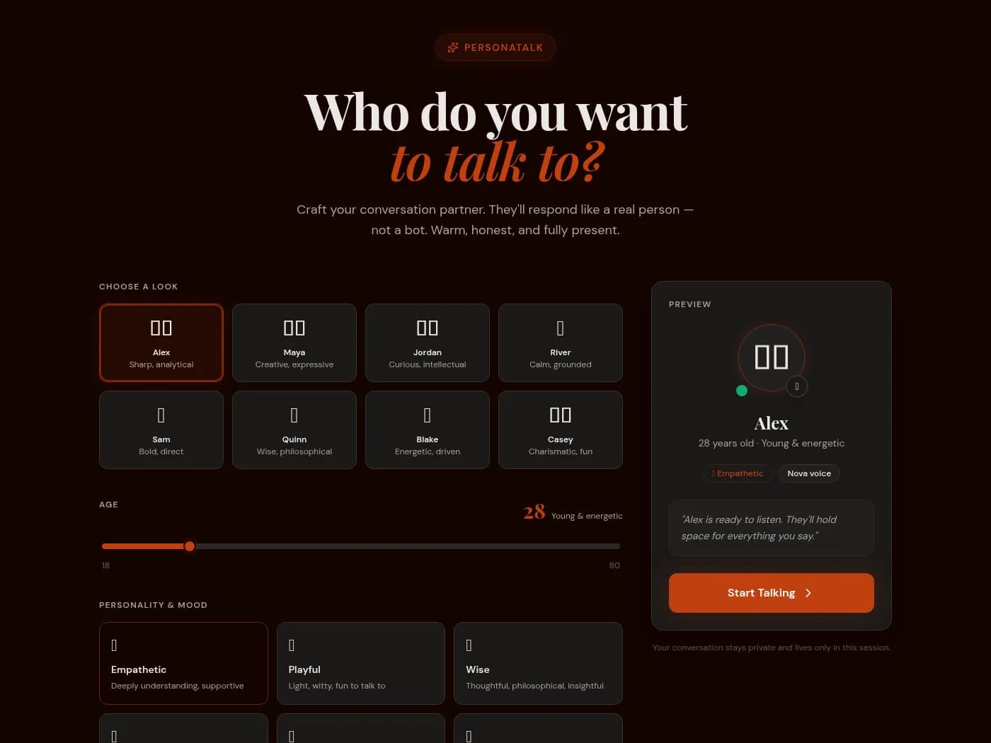 PersonaTalk AI Buddy