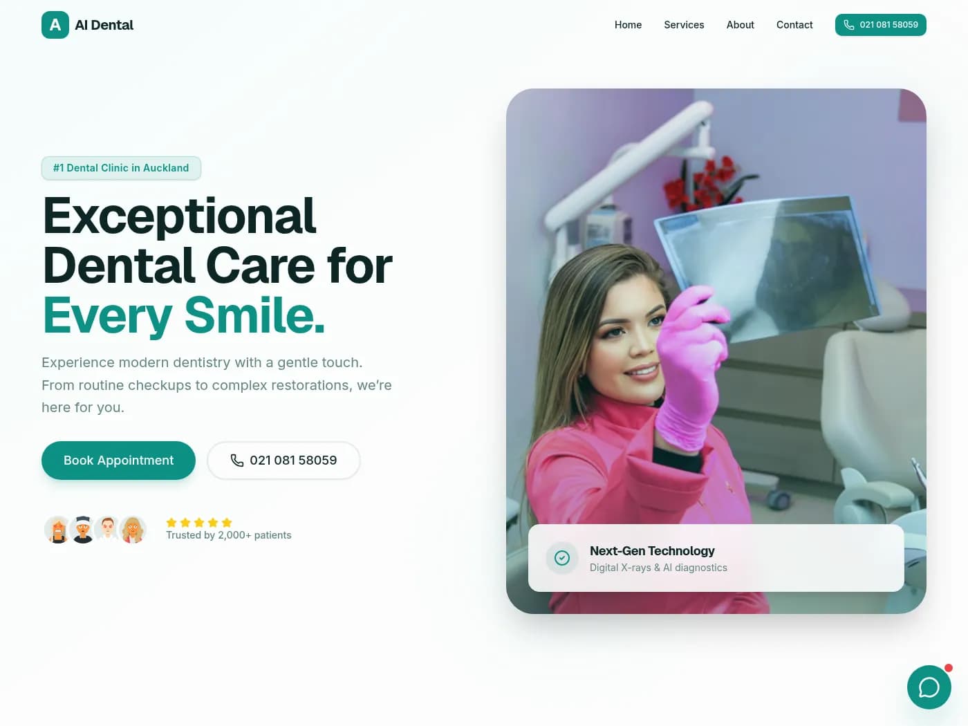 AI Dental Clinic Site