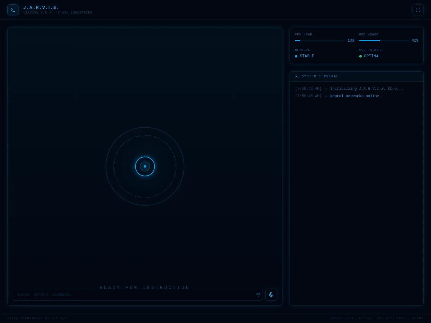 J.A.R.V.I.S. Desktop Assistant