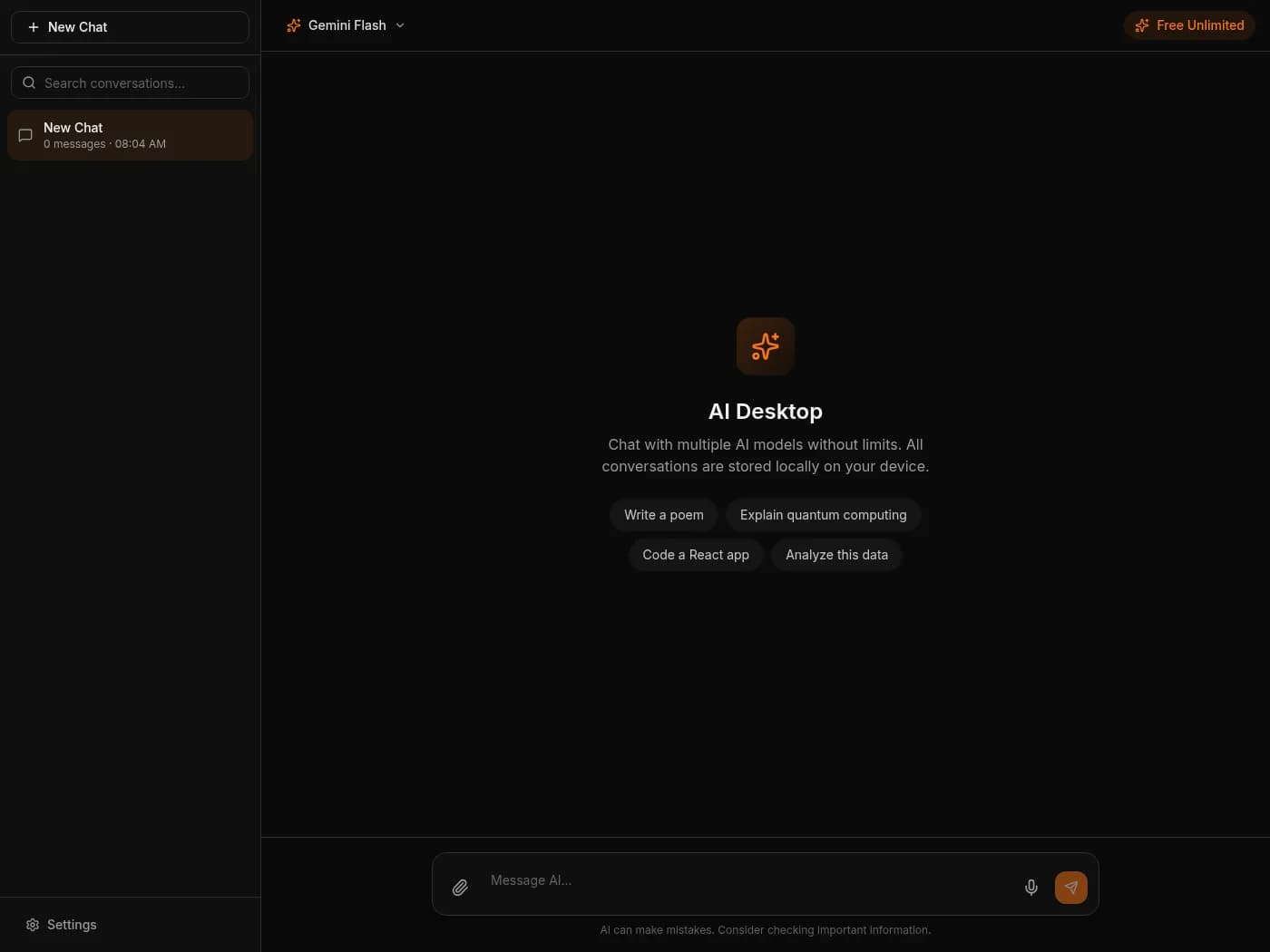 All-in-One AI Desktop