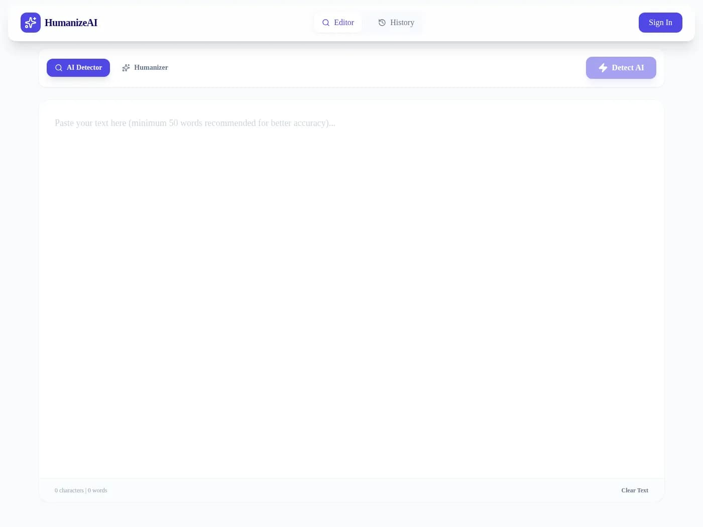 AI Text Detector & Humanizer