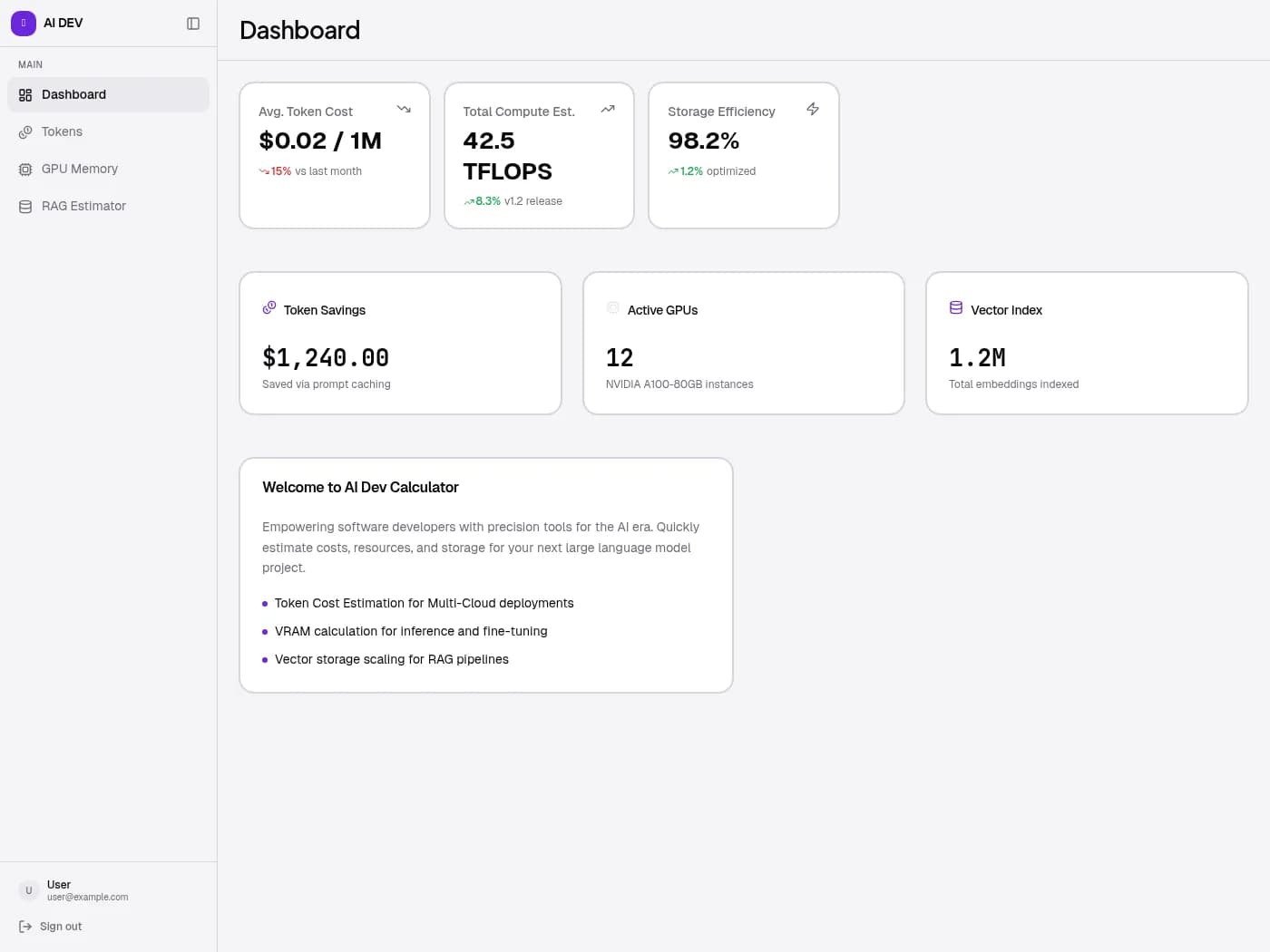 AI Dev Calculator