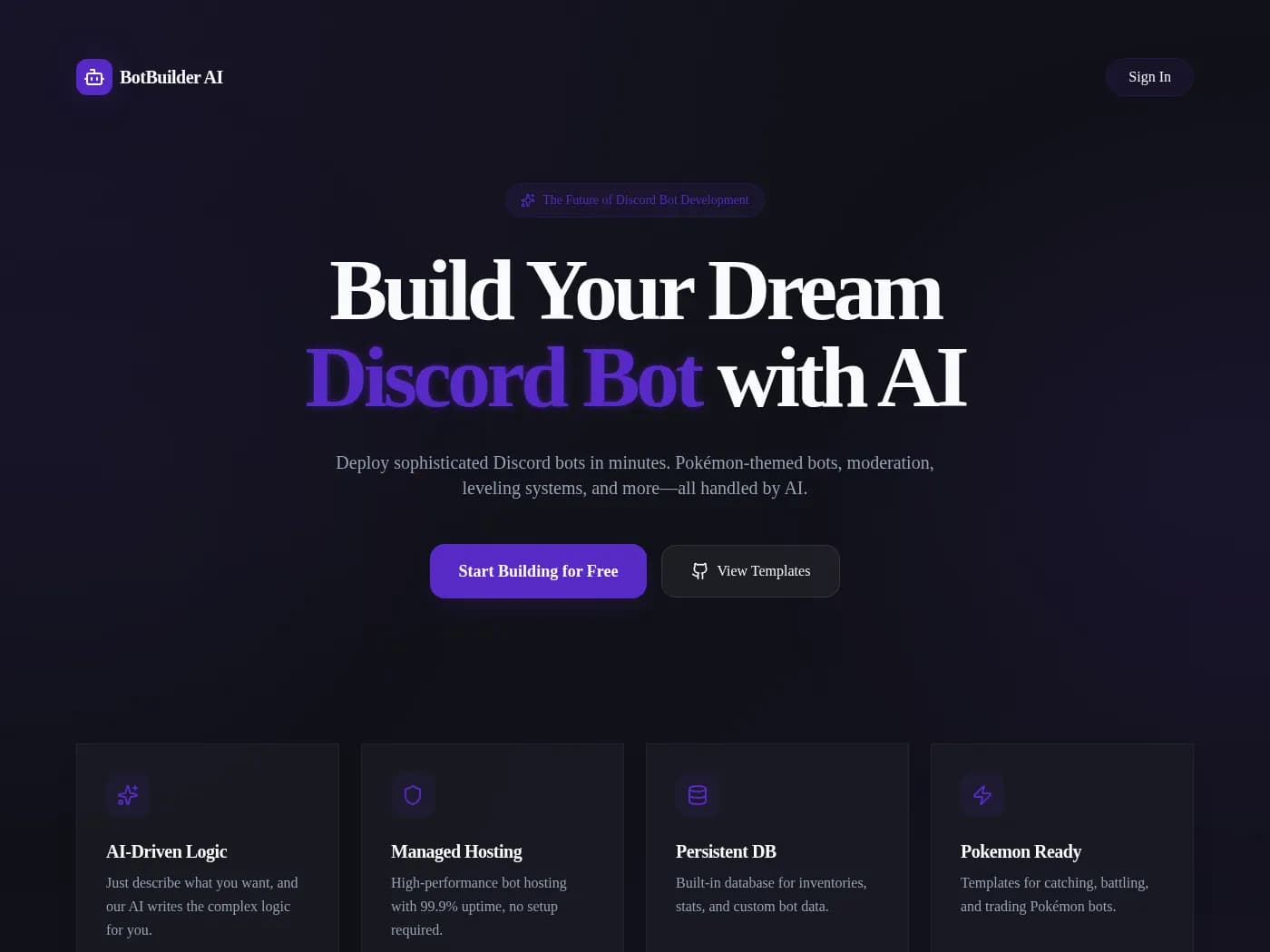 AI Discord Bot Builder