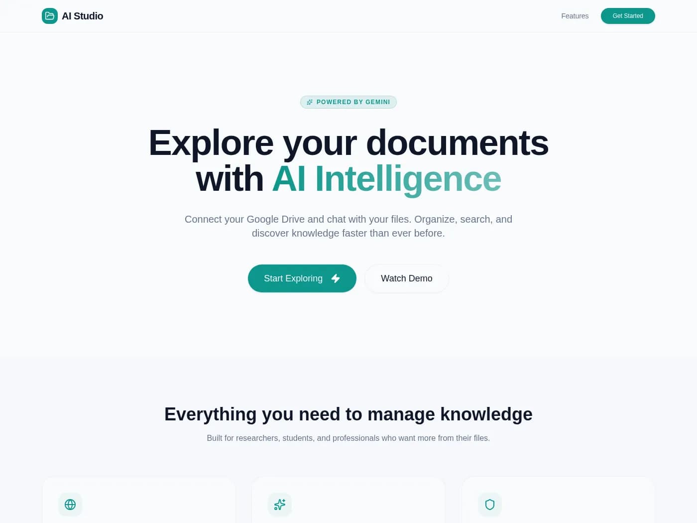 AI Studio Doc Explorer