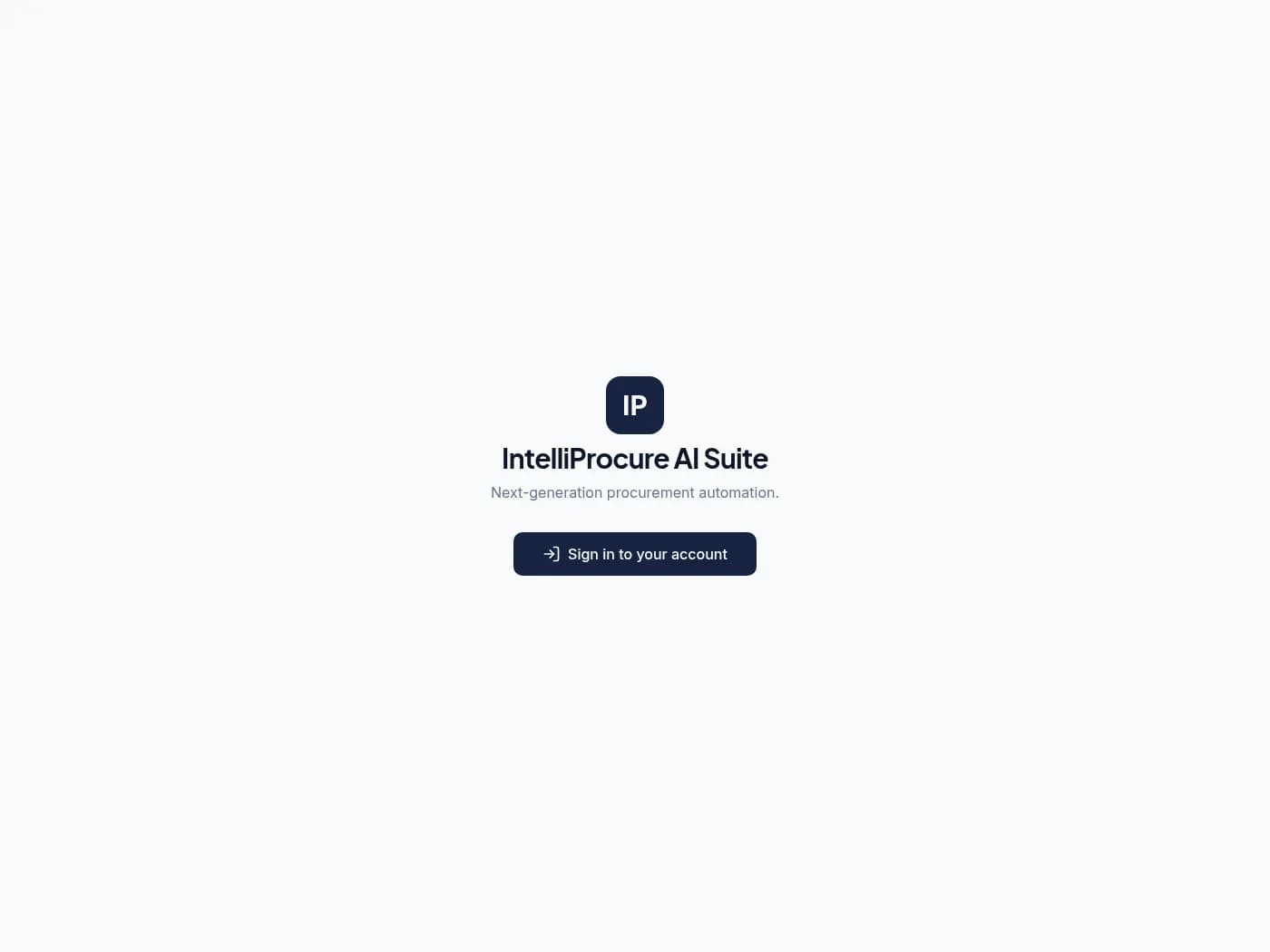 IntelliProcure AI Suite