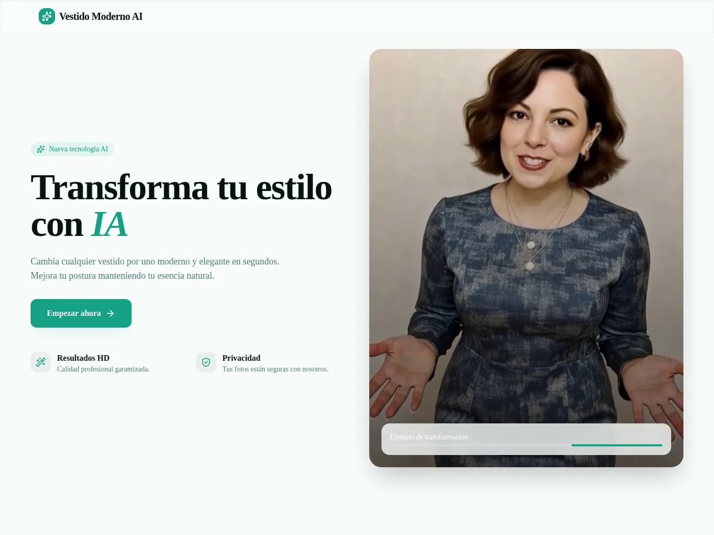 Vestido Moderno AI