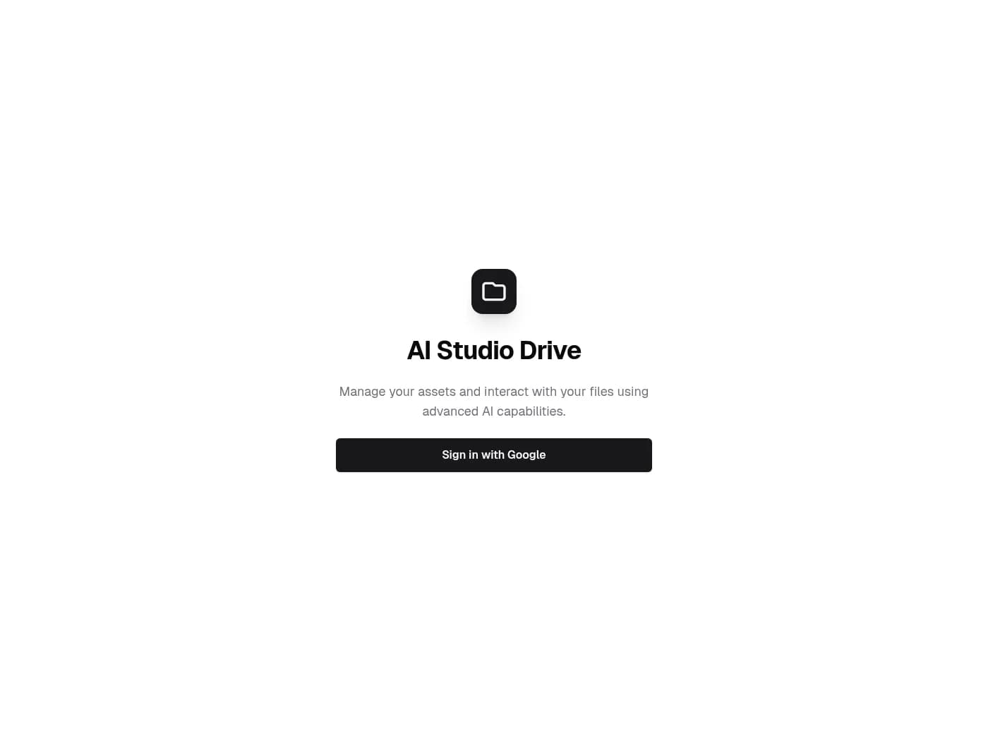 AI Studio Drive Clone