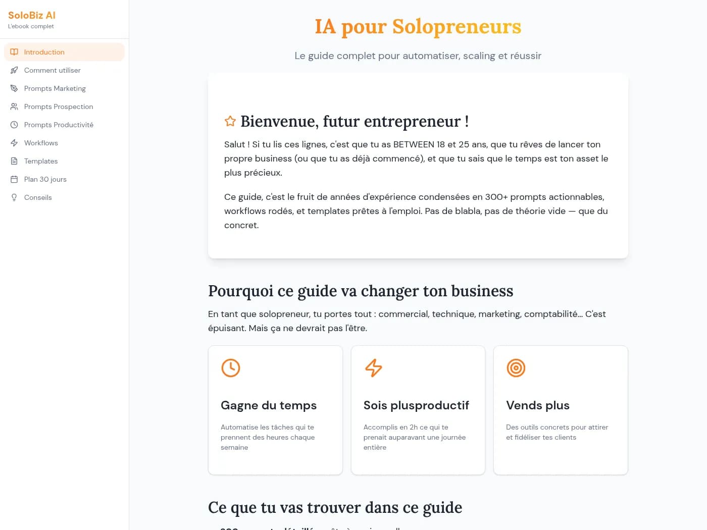 SoloBiz AI Ebook