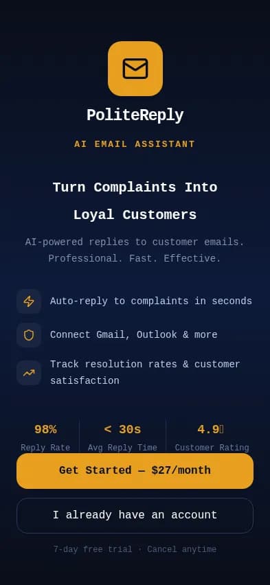 PoliteReply AI Assistant