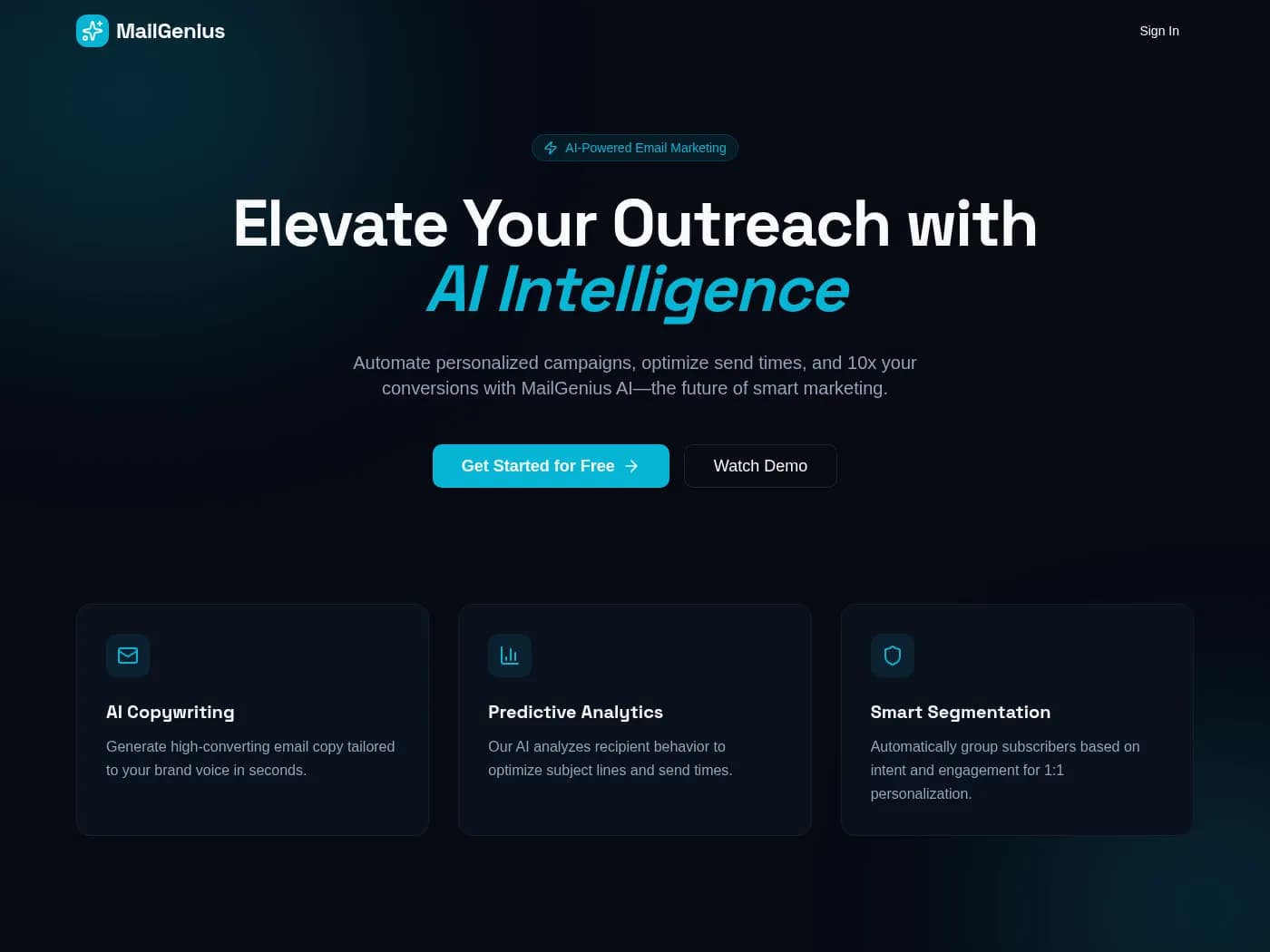 MailGenius AI Platform