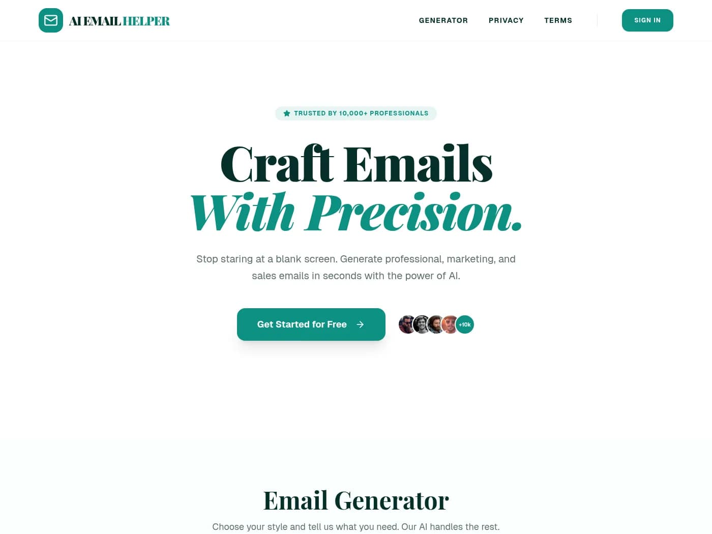 AI Email Writer Helper